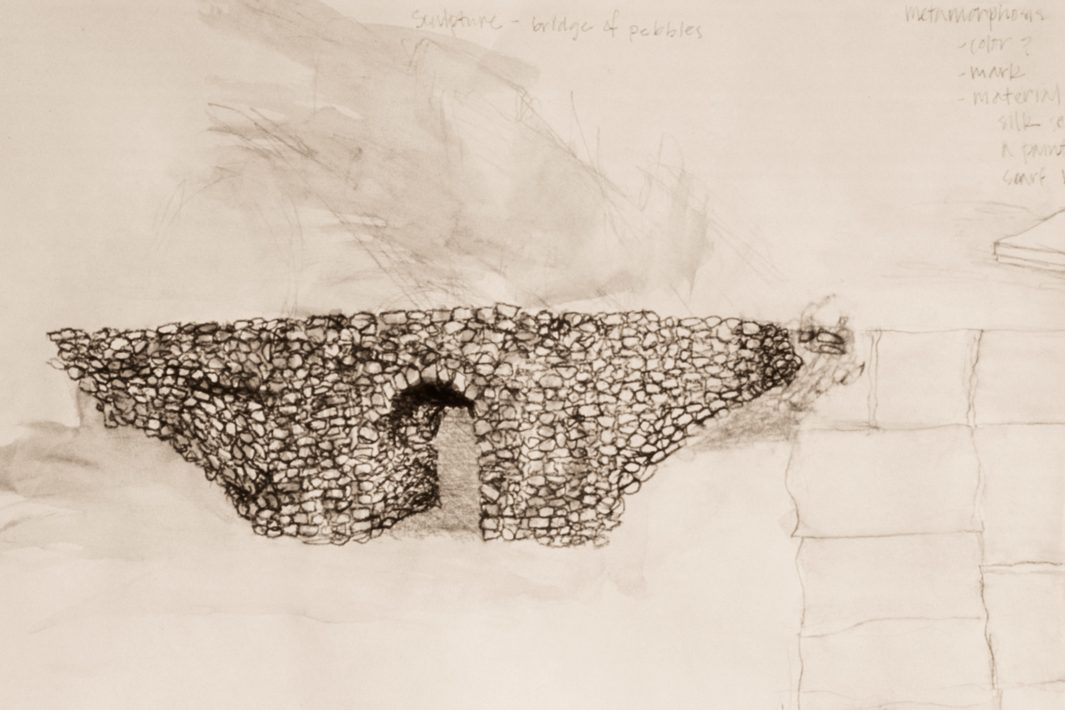 Marie Watt Studio | Bridge of Pebbles, 1999